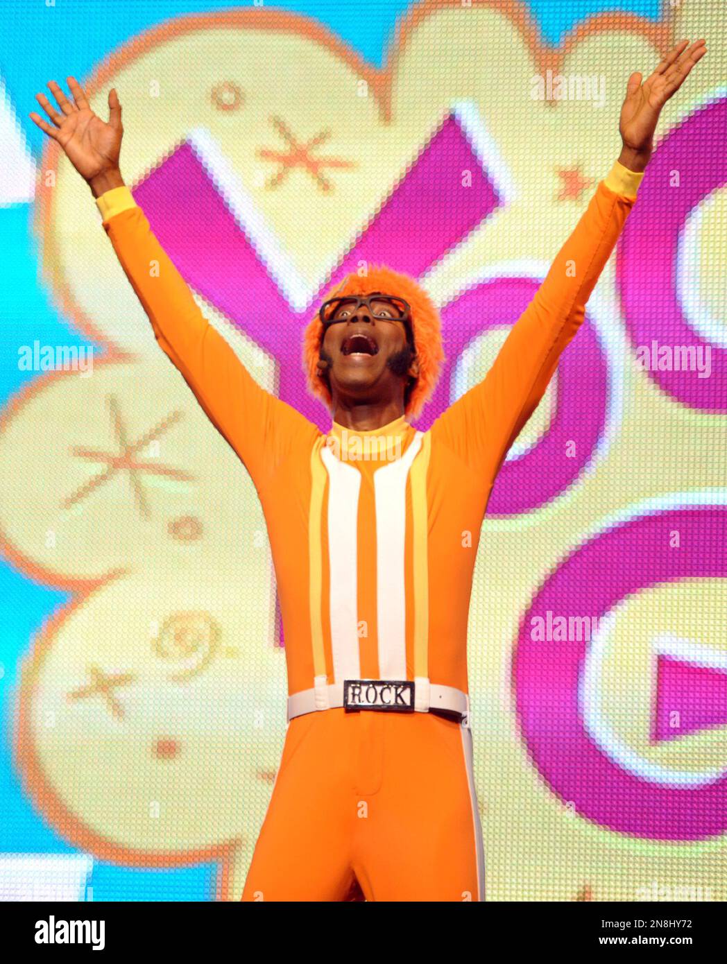 DJ Lance Rock performs onstage at Yo Gabba Gabba! Live!: Get The ...