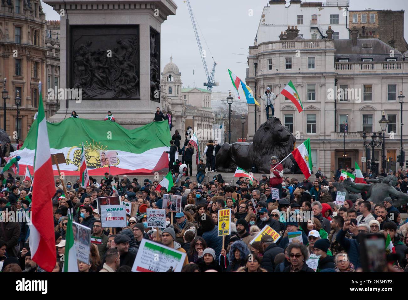 Iran protest London Stock Photo - Alamy