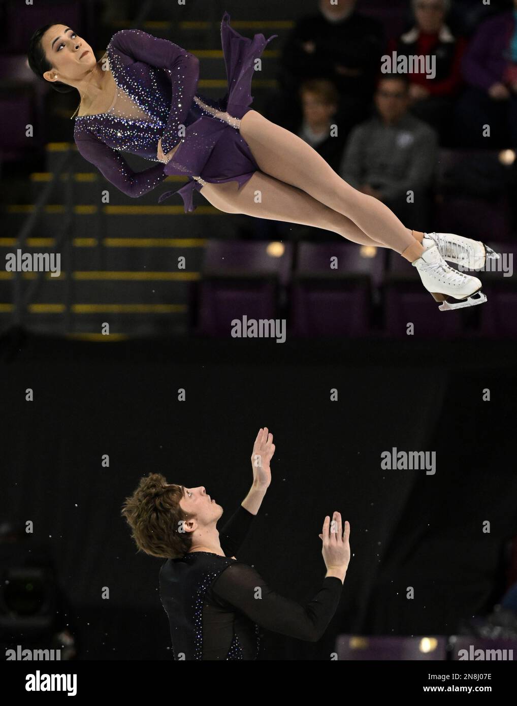Isabella Gamez and Aleksandr Korovin, of the Philippines, compete in ...
