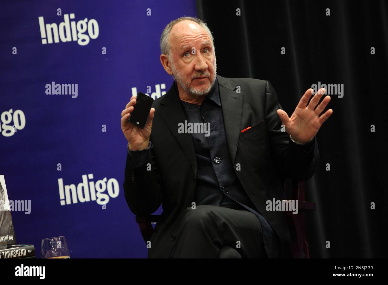 Pete Townshend speaks at In Conversation with Pete Townshend at Indigo ...