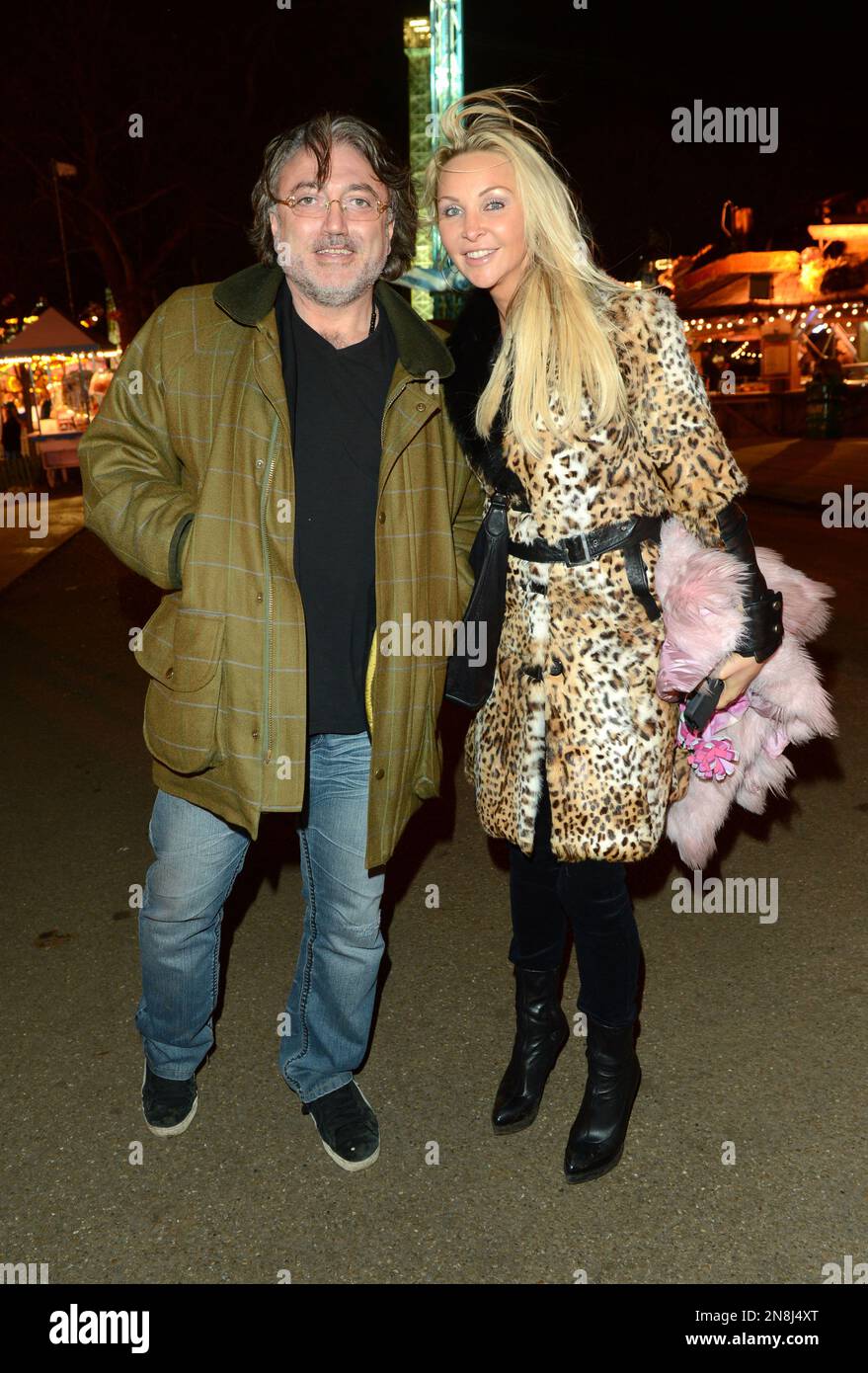 Robert Tchenguiz and Heather bird are seen at Winter Wonderland at Hyde ...