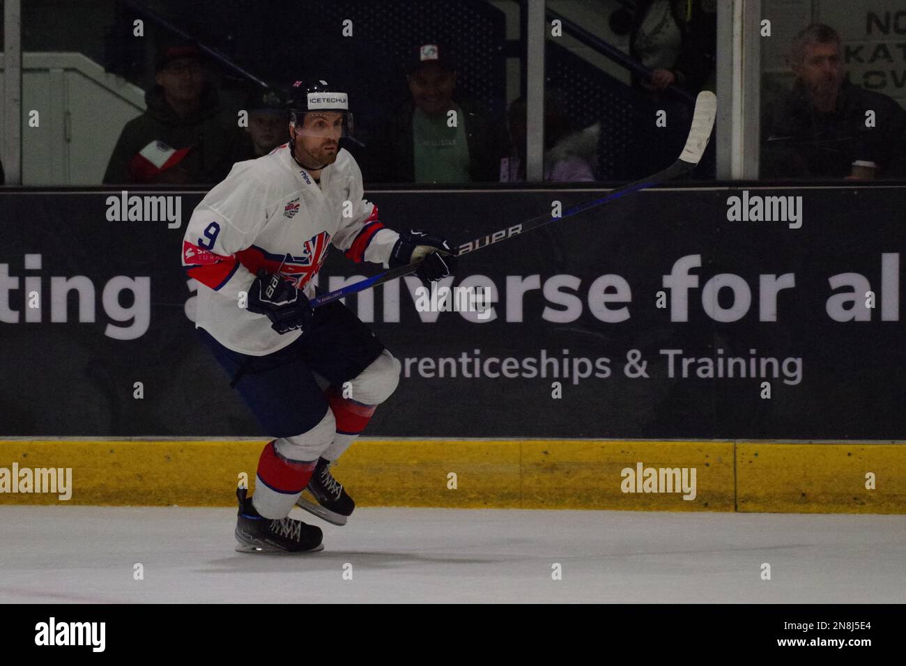 Coventry, UK. 11 February 2023. Brett Perlini playing for Great Britain ...