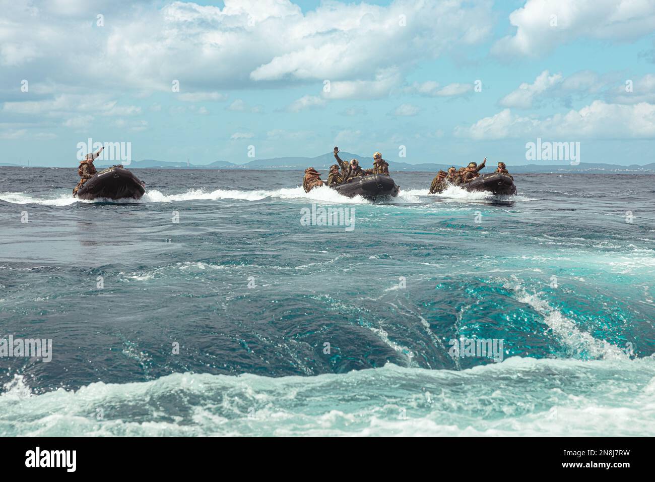 U.S. Marines with Battalion Landing Team 1/4, 31st Marine Expeditionary ...