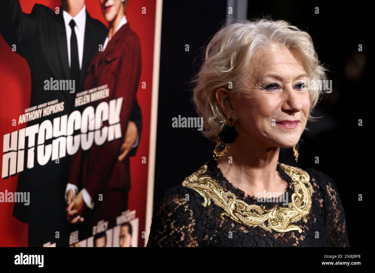 Actress Helen Mirren attends the LA premiere of "Hitchcock" at the ...