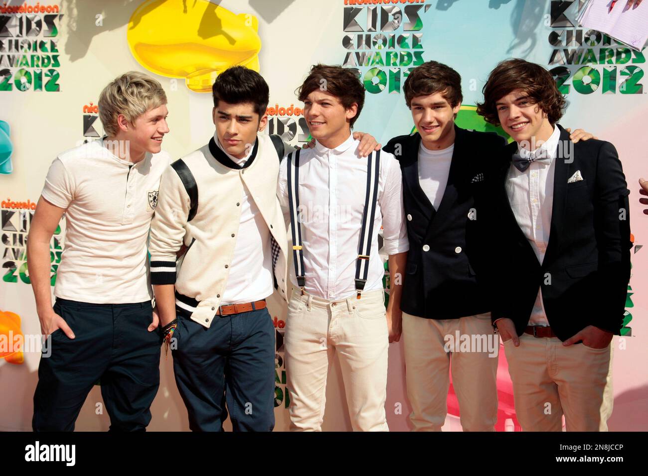 FILE - In this March 31, 2012 file photo, One Direction, from left ...
