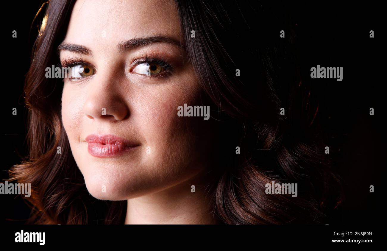 "Pretty Little Liars" American actress and singer Lucy Hale poses for a ...