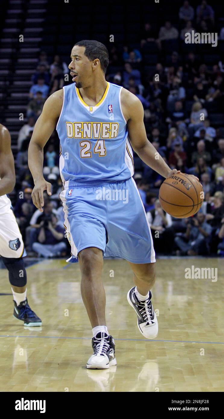 Denver Nuggets guard Andre Miller plays during the first half of an NBA ...