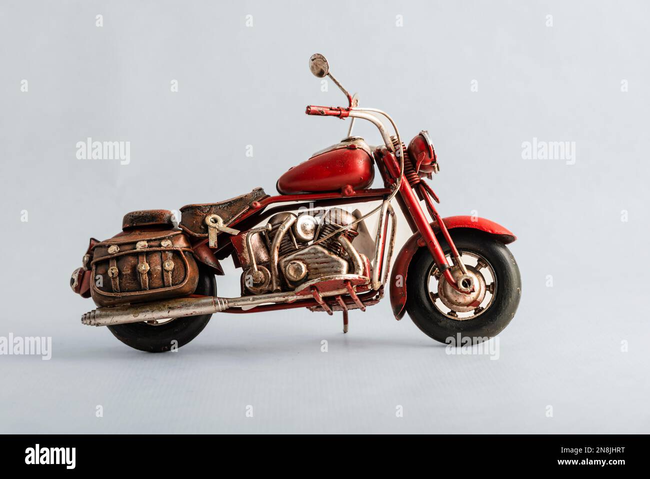 photography of a steel toy motorcycle in a vintage collection for ...