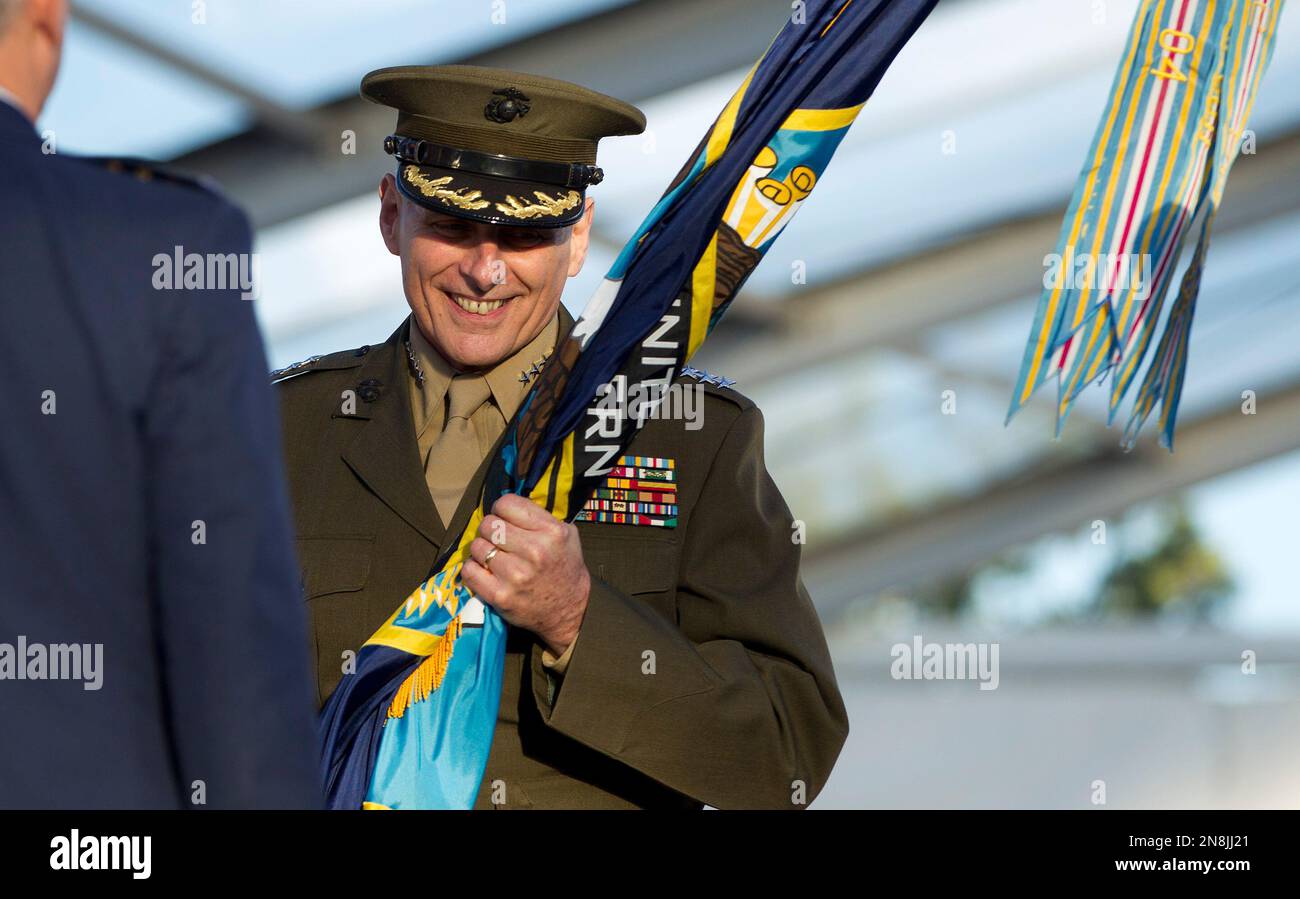 Gen. John F. Kelly smile during the Southern Command change of command ...