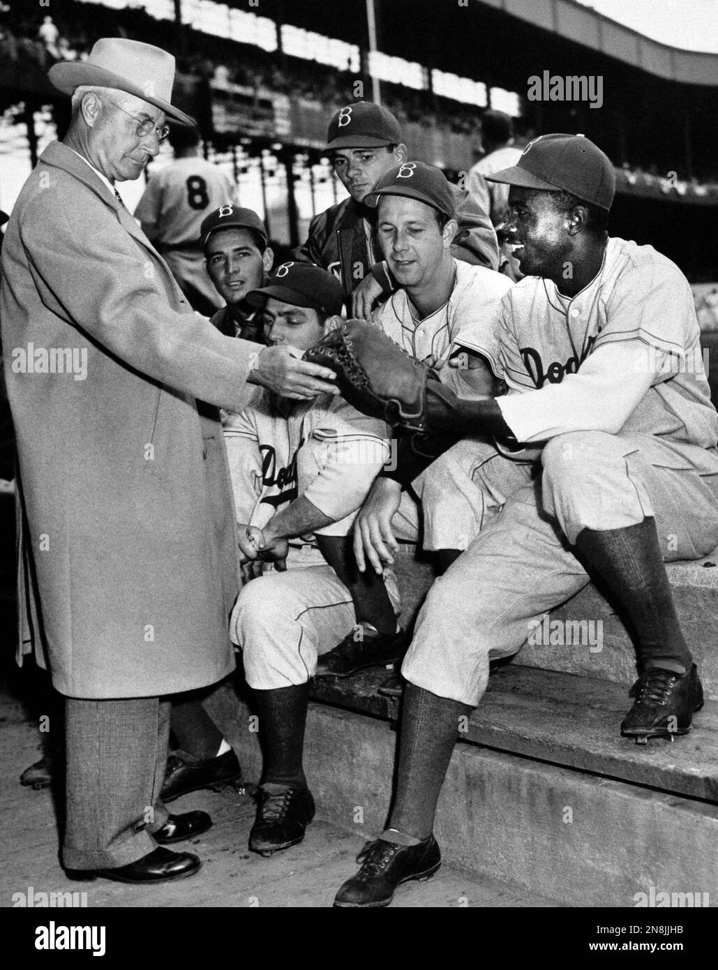 Burt Shotton, appointed to succeed Leo Durocher as Manager of the ...