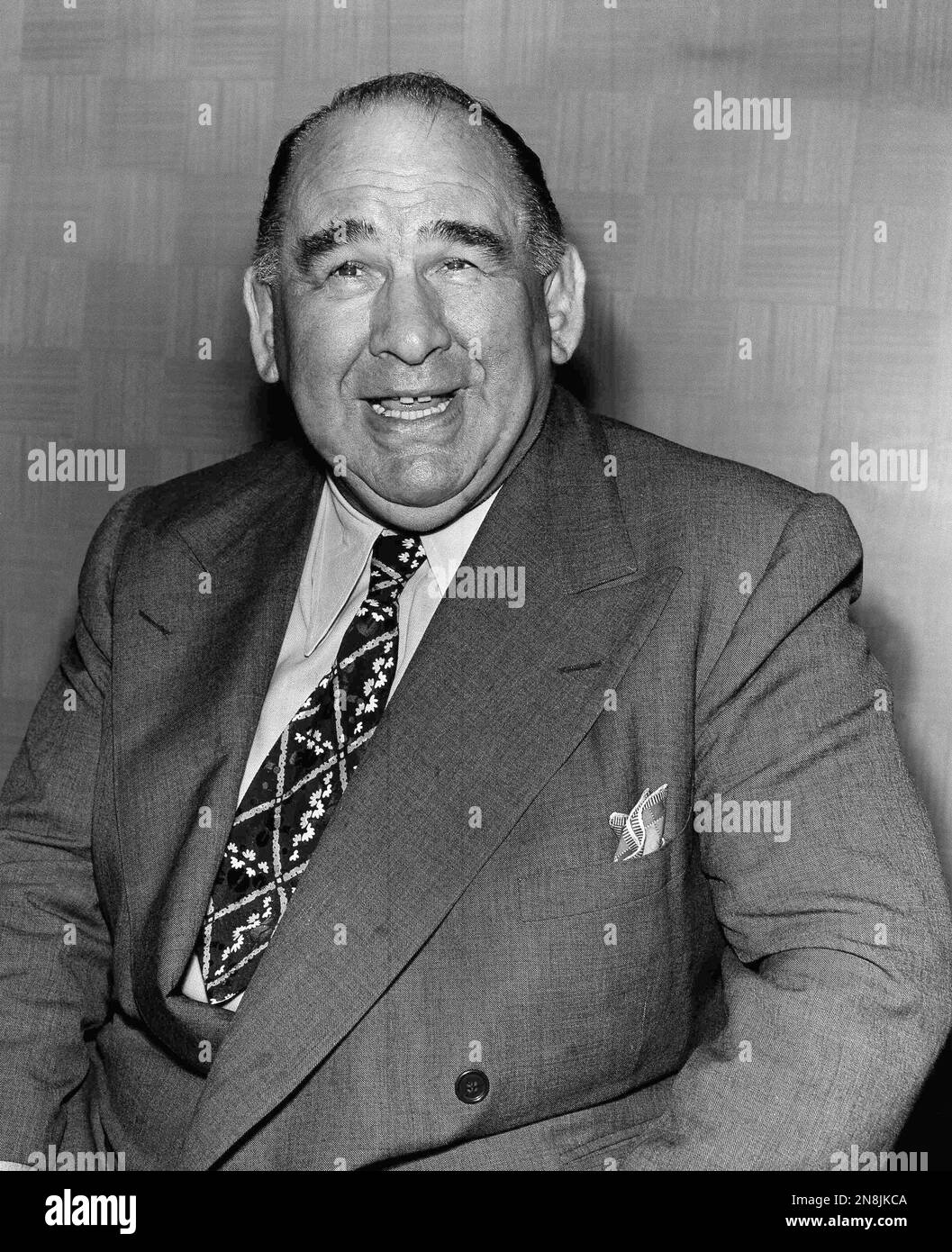 Ed "Strangler" Lewis, former wrestler turned promoter, is shown in New ...