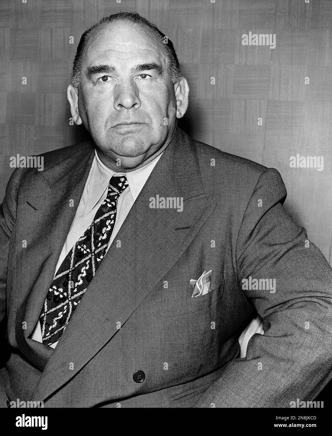 Ed "Strangler" Lewis, former wrestler turned promoter, is shown in New ...