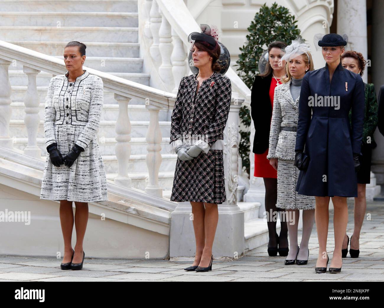 Left to right, Princess Stephanie of Monaco, Princess Caroline of ...