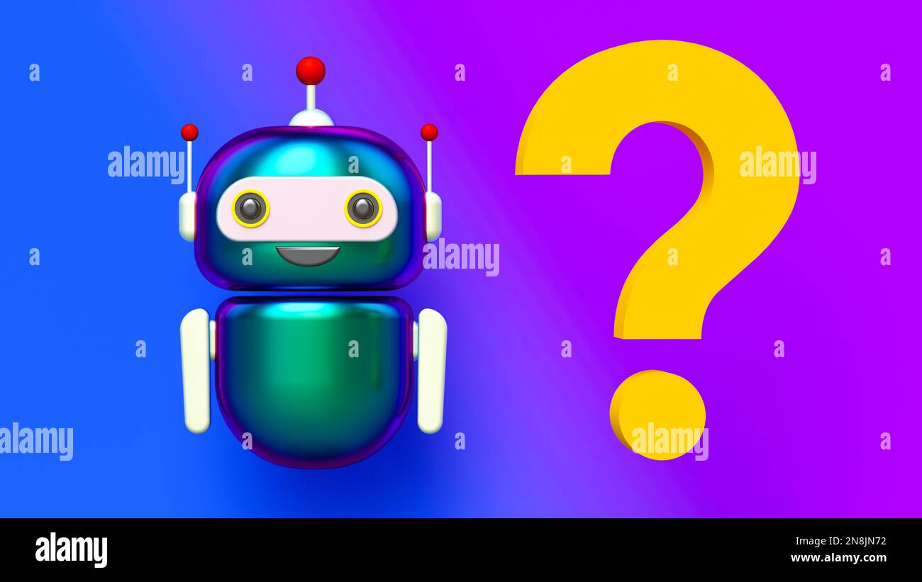ai robot and question Stock Photo - Alamy