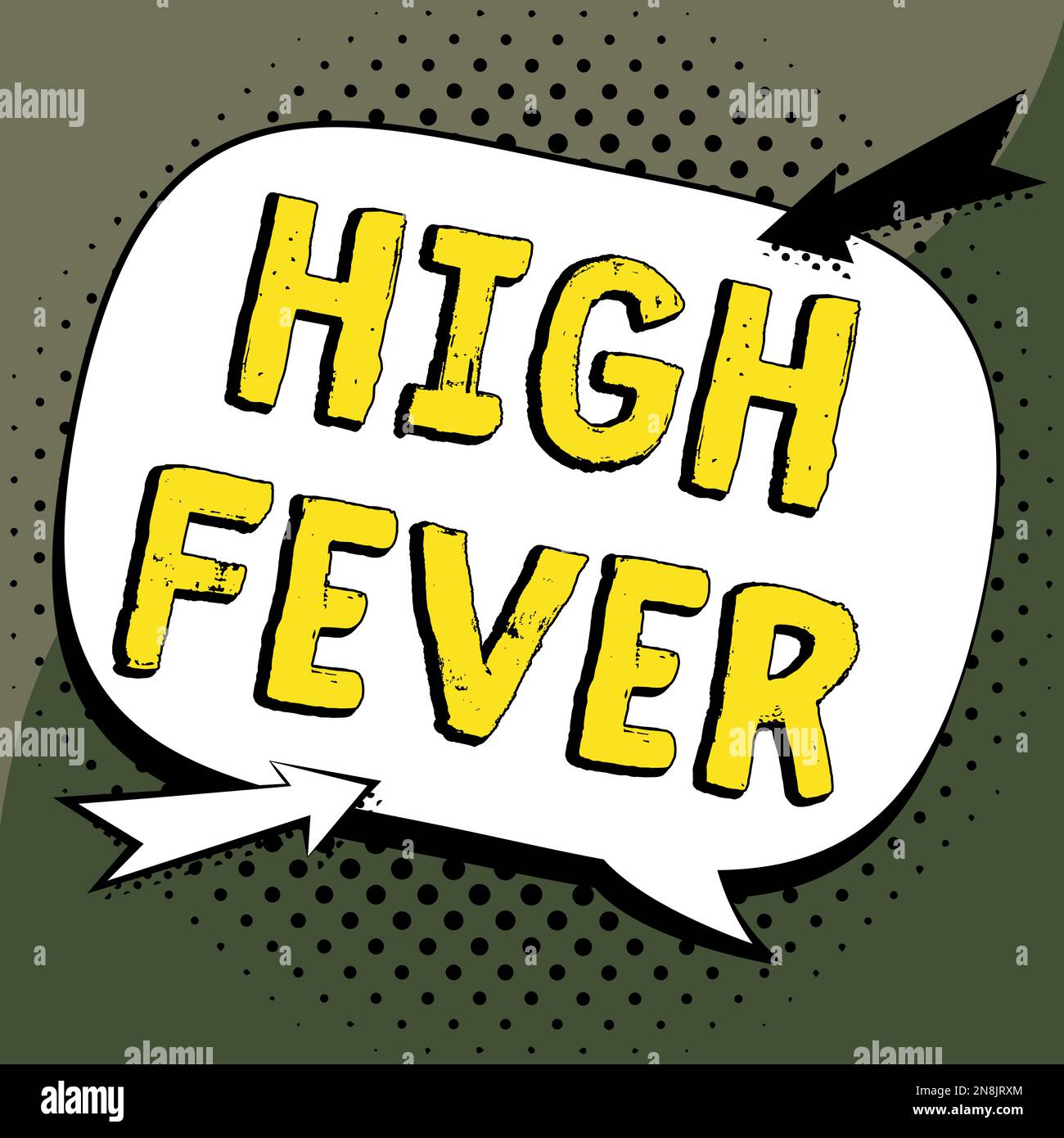 Inspiration showing sign High Fever. Word for medical condition which ...