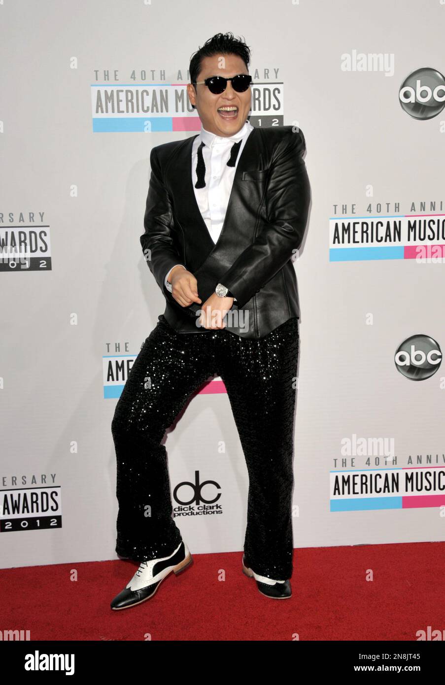 South Korean rapper PSY arrives at the 40th Anniversary American Music ...