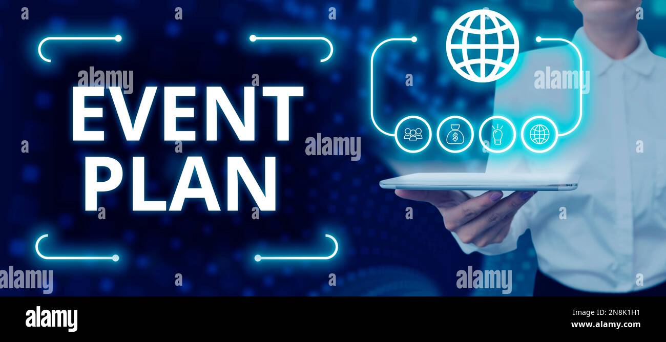 Handwriting text Event Plan. Business approach Process of managing a ...