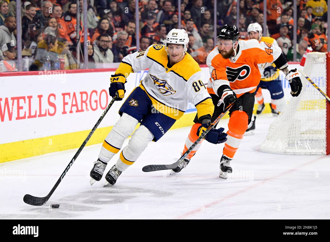 Nashville Predators' Tanner Jeannot in action during an NHL hockey game ...