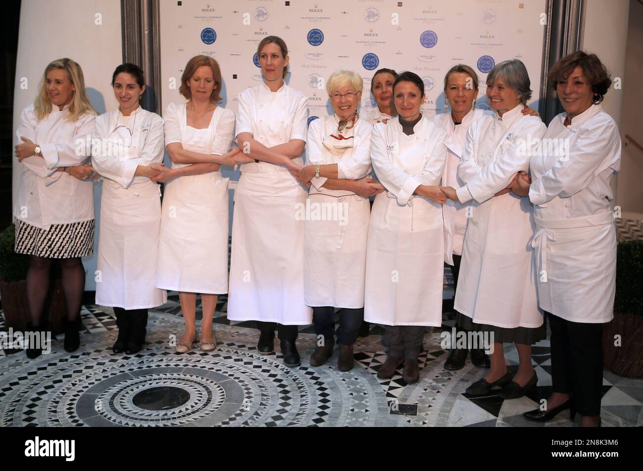 Left to right, Helene Darroze, Elena Arzak Espina, Johanna Maier, Clare ...