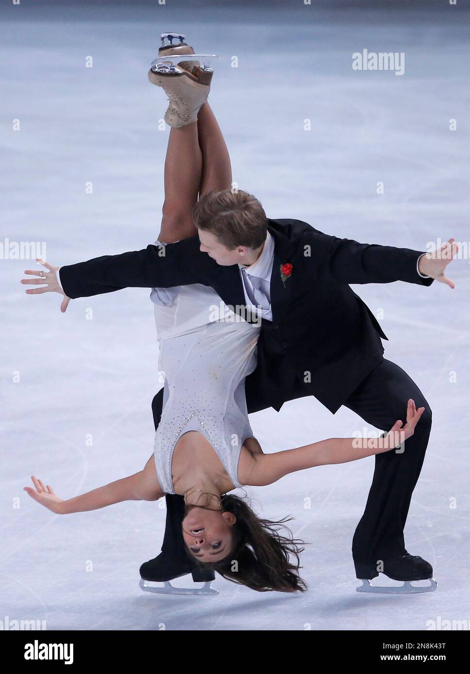 Ekaterina Riazanova and Ilia Tkachenko of Russia perform in the Ice ...