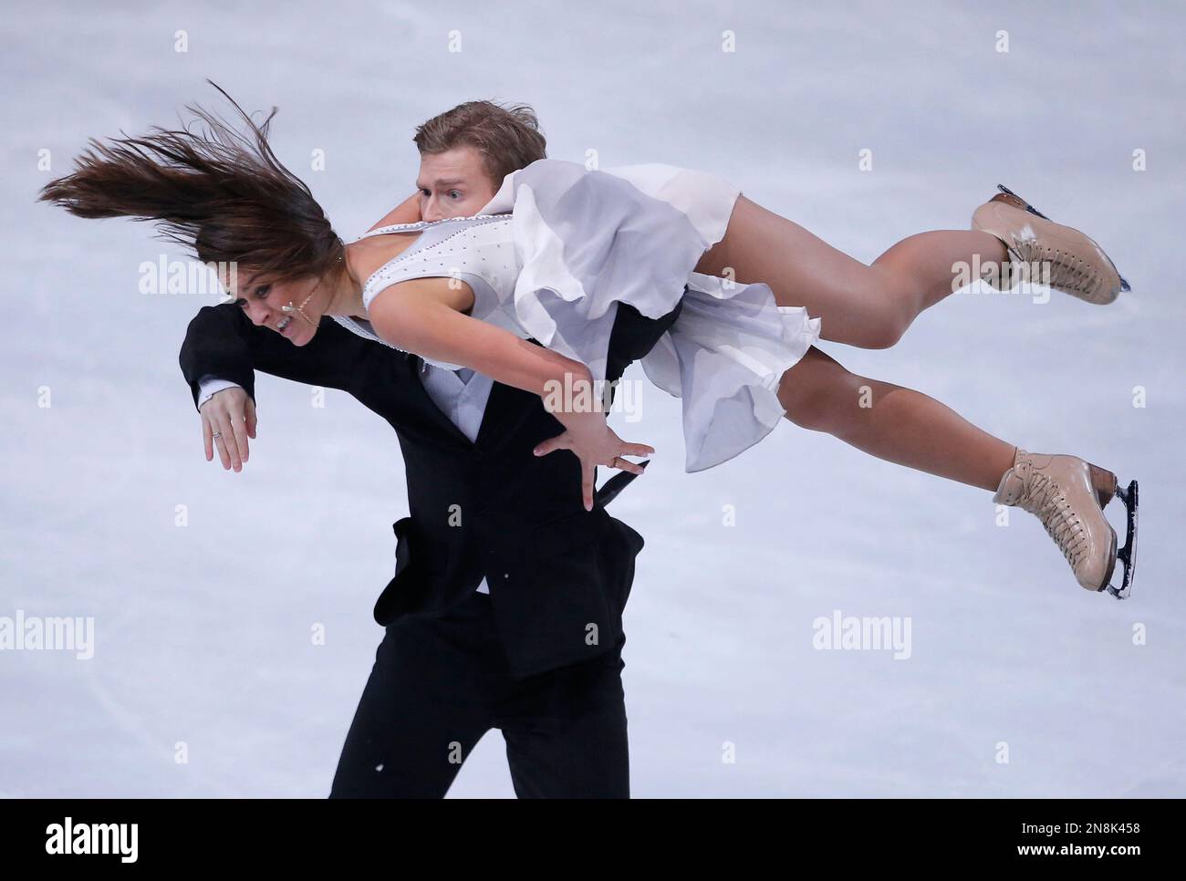 Ekaterina Riazanova and Ilia Tkachenko of Russia perform in the Ice ...