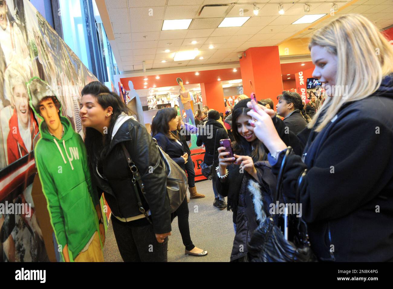 One Direction fans enjoy the 1D World pop-up store, Saturday, November ...