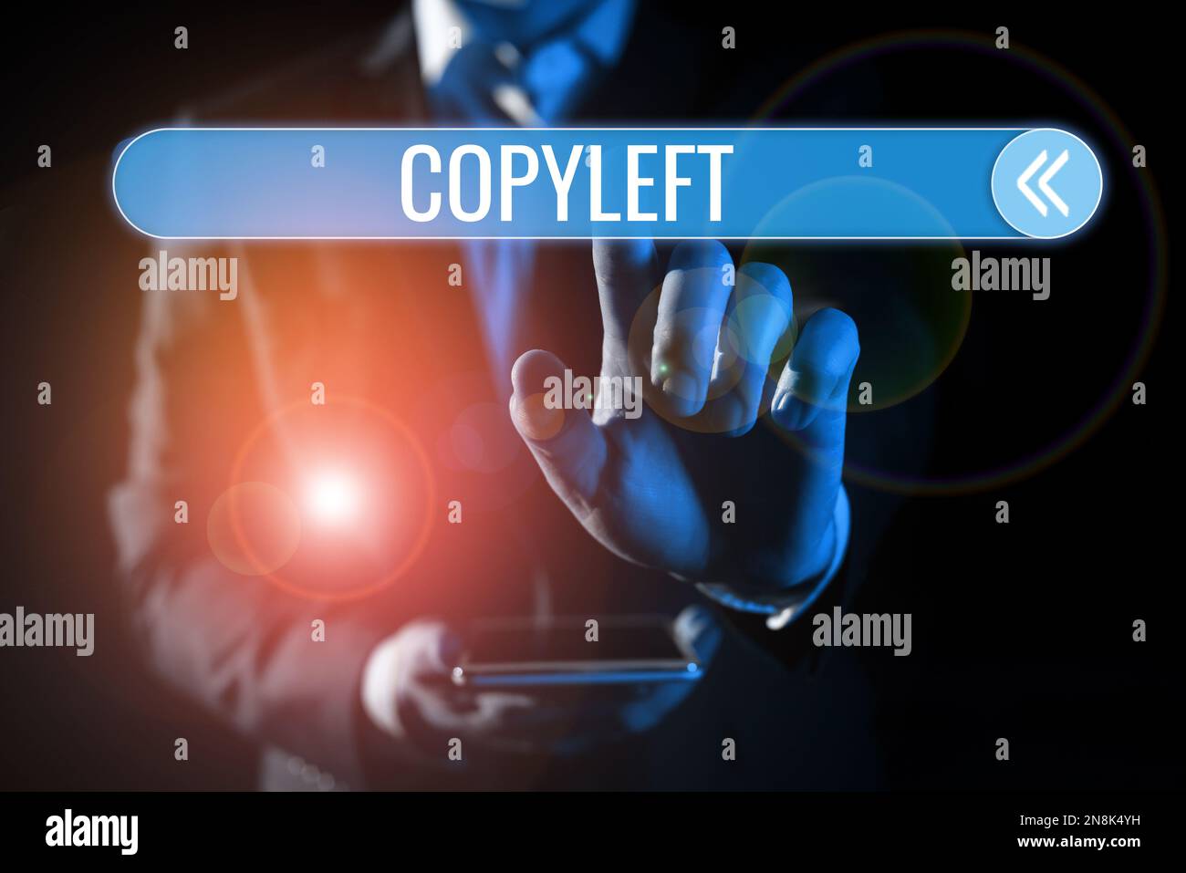 Conceptual caption Copyleft. Word for the right to freely use, modify ...