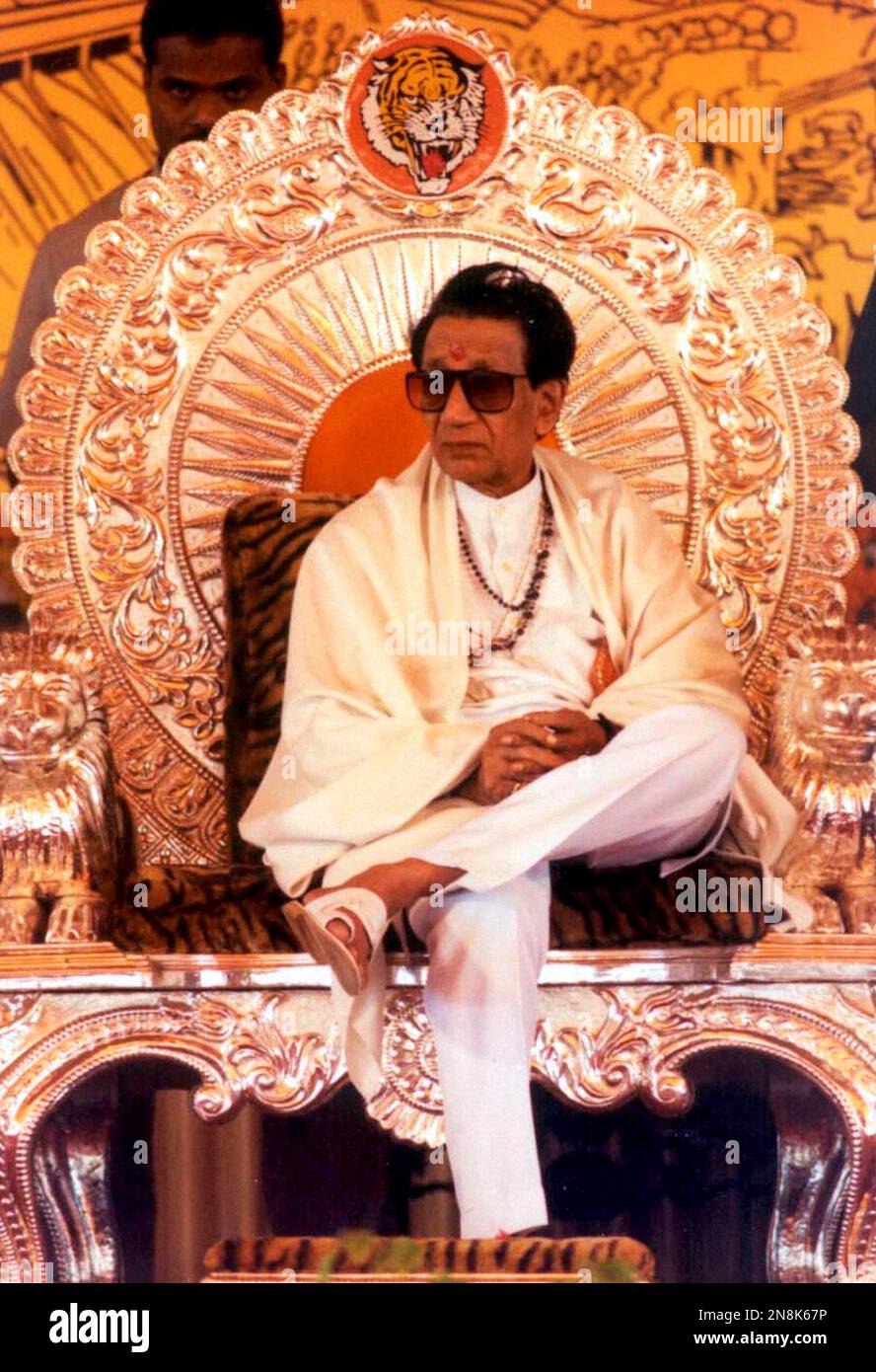 FILE – In this April 10, 2002 photo, Hindu nationalist party Shiv Sena ...