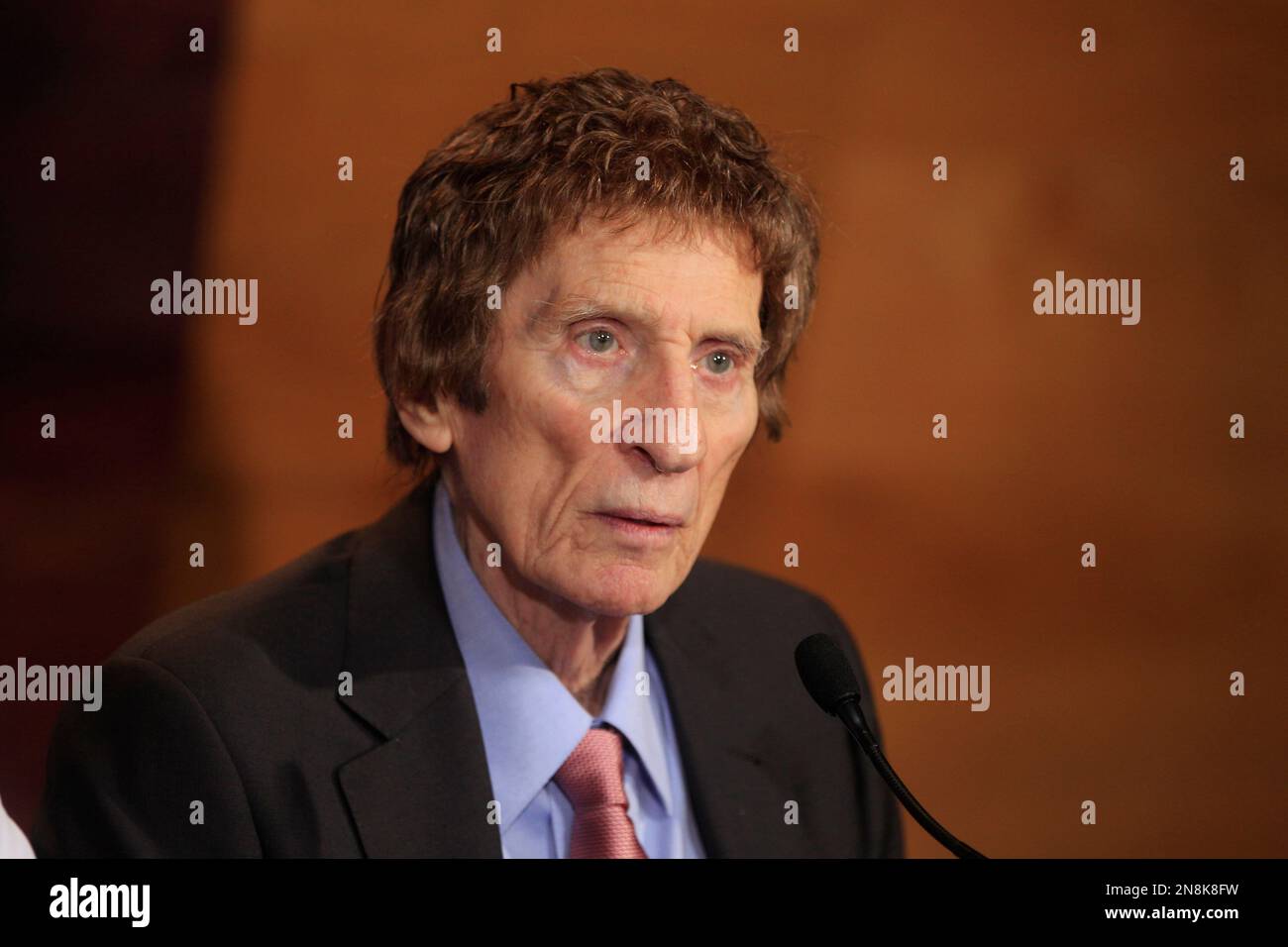 Detroit Tigers owner Mike Ilitch is seen during a news conference in ...
