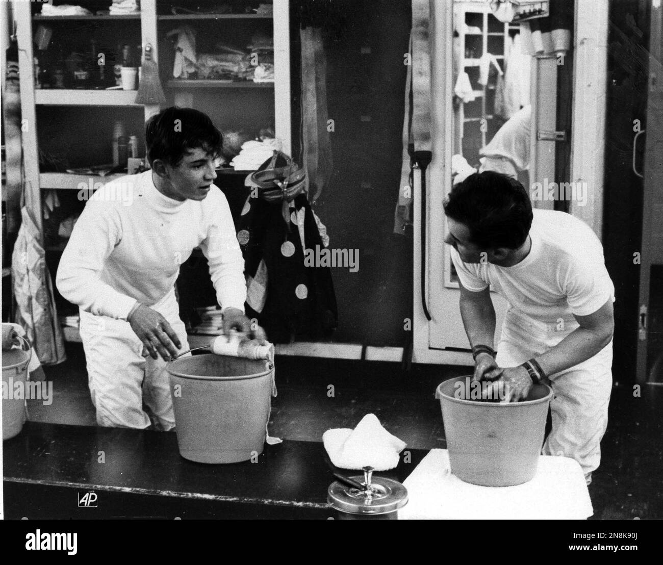 Jockey Ron Turcotte, 28, right, and his brother Rudy, 19, have been ...