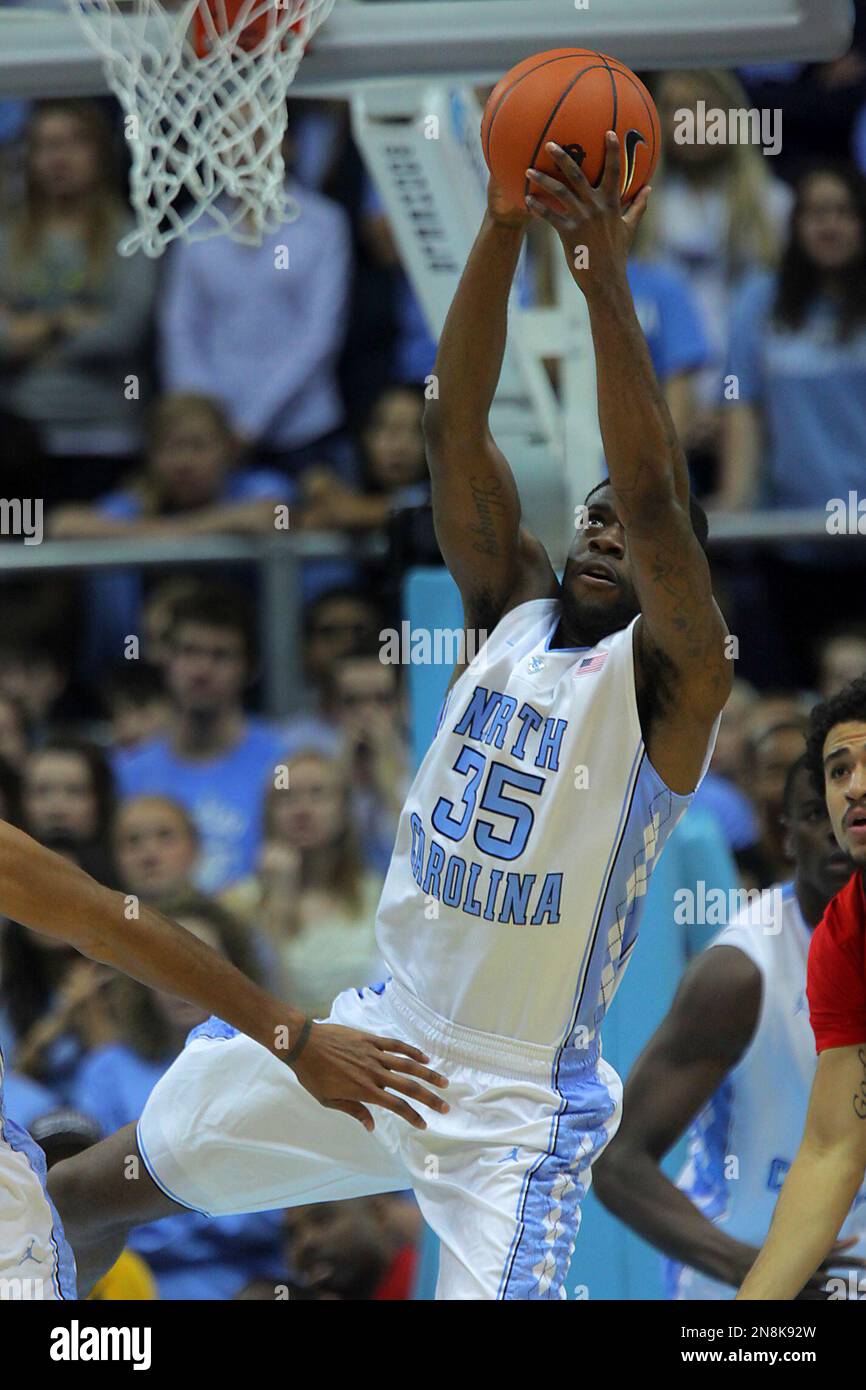 North Carolina's Reggie Bullock (35) grabs a rebound near Gardner-Webb ...