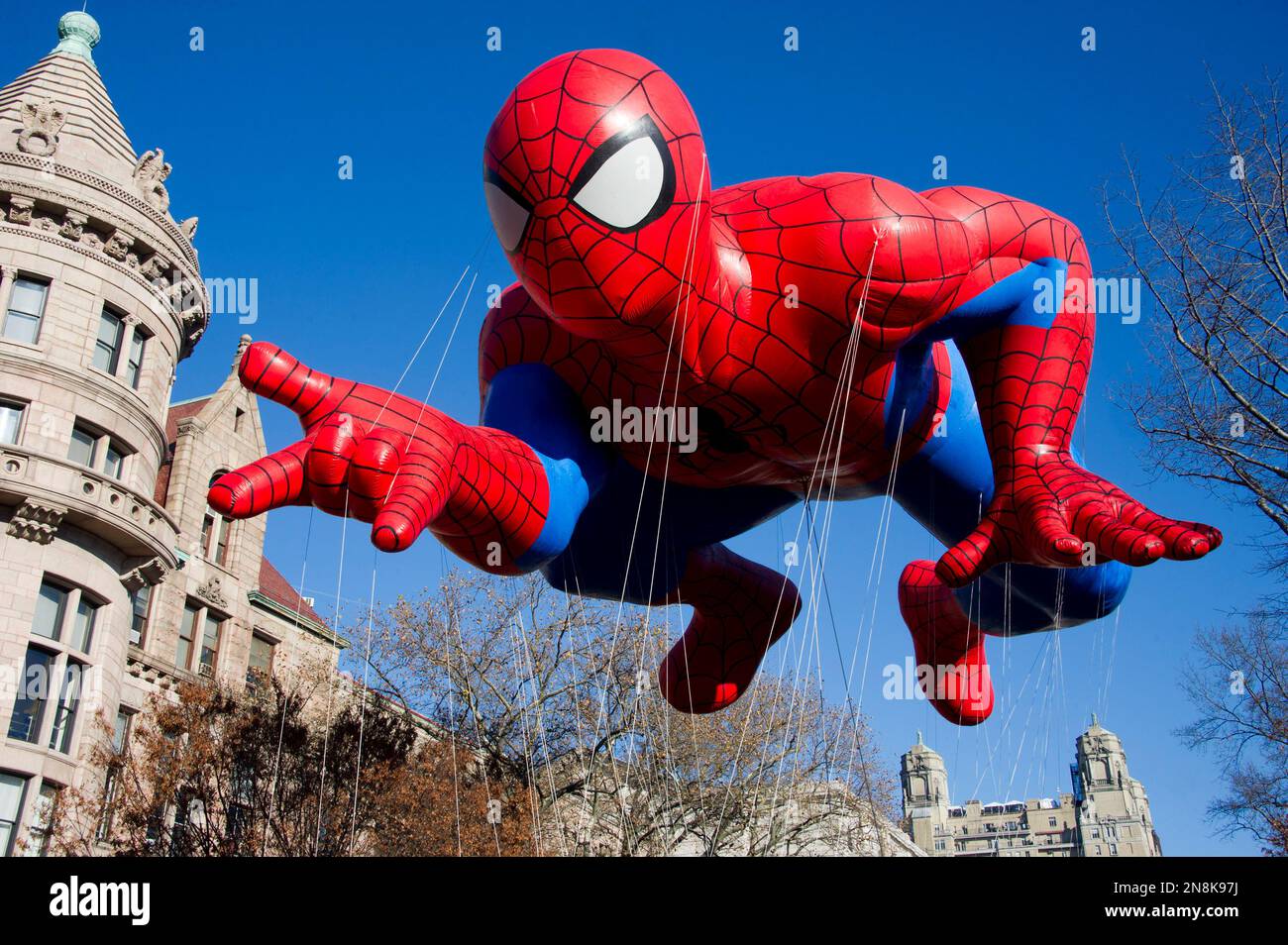FILE - This Nov. 24, 2011 file photo shows the Spider-Man balloon ...
