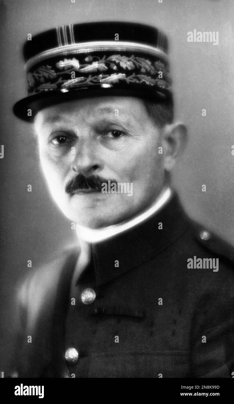 Portrait of French General Maxime Weygand taken in 1934. (AP Photo ...
