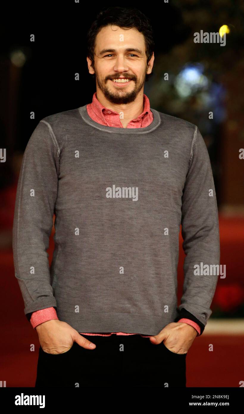 Actor James Franco poses for photographers as he walks on the red ...