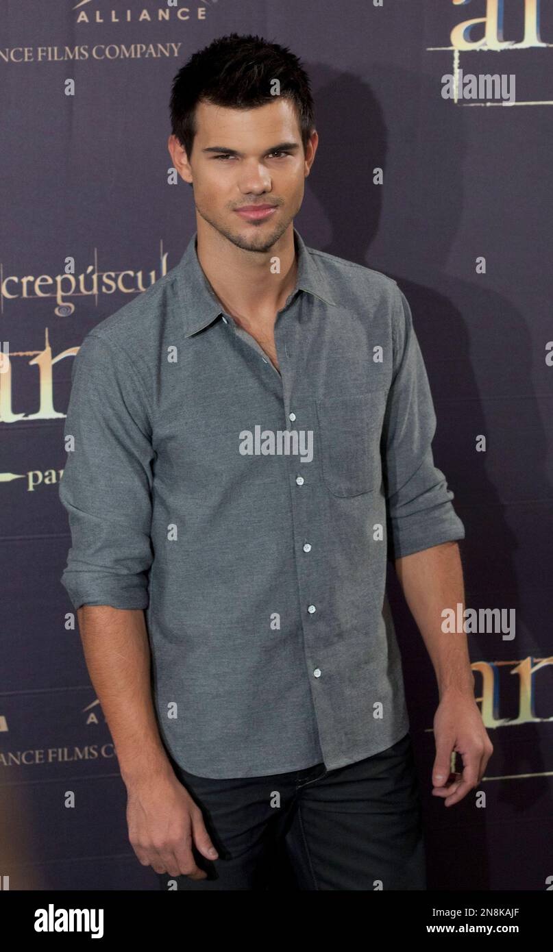 American actor Taylor Lautner poses during a photo call for the film ...