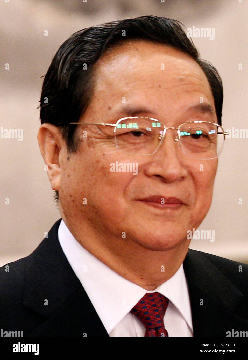Yu Zhengsheng, one of the seven newly elected members of the Politburo ...