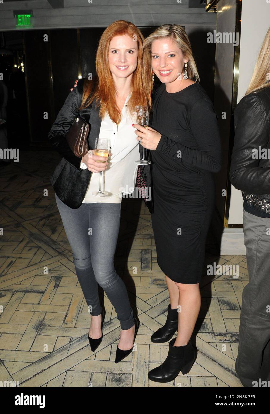 Sarah Rafferty, at left, and Kayla Alpert are seen at the The Buzz ...