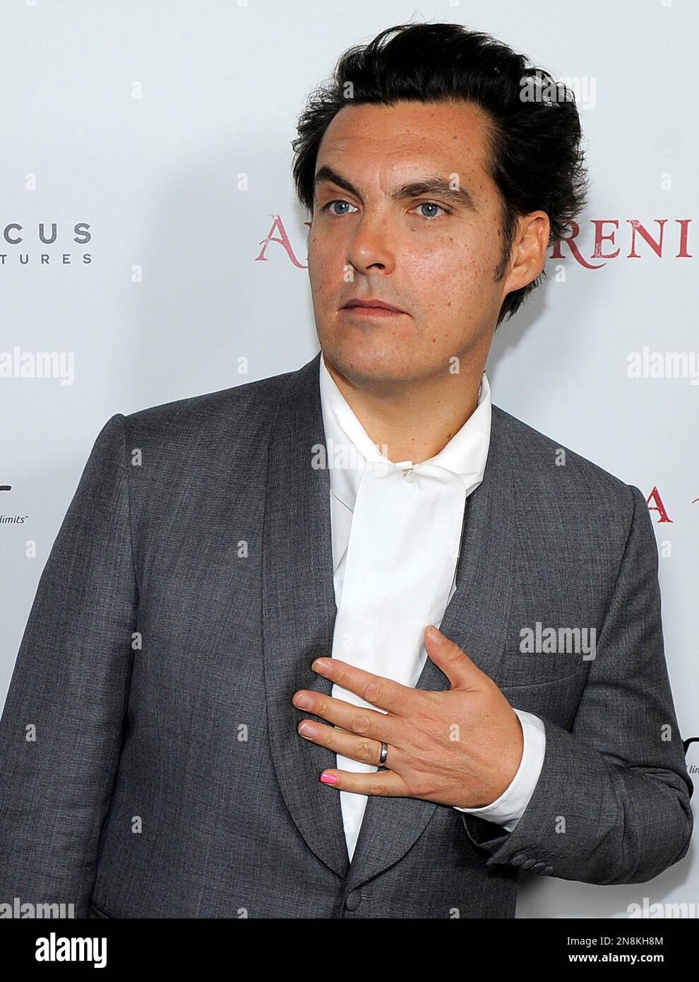 Joe Wright, director of "Anna Karenina," poses at the premiere of the film at The Arclight ...