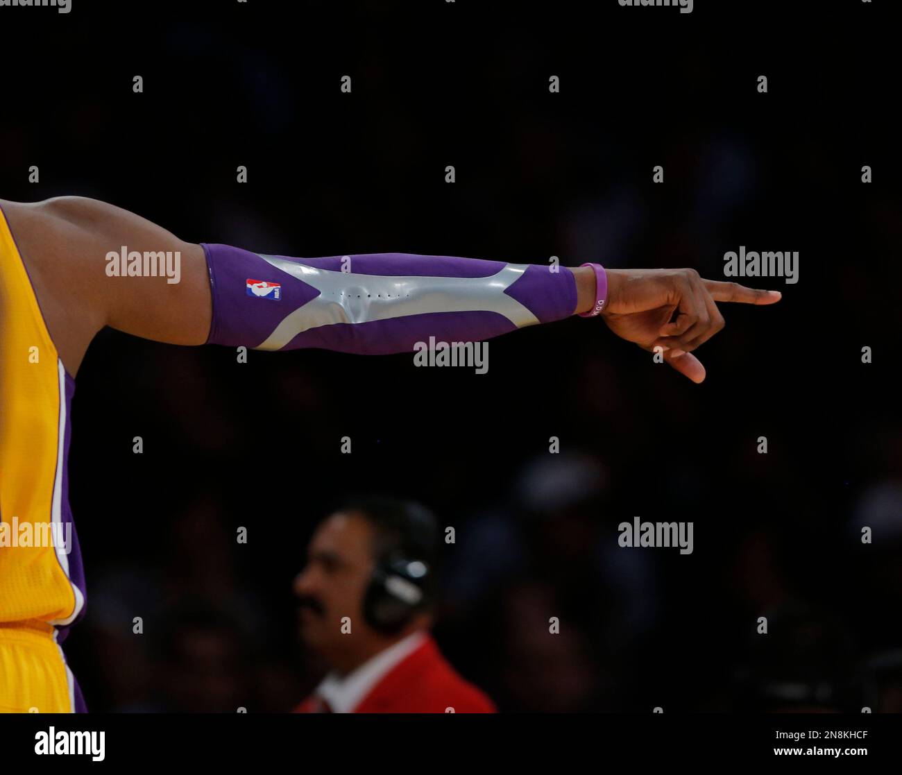 Los Angeles Lakers' Dwight Howard in the first half of an NBA ...