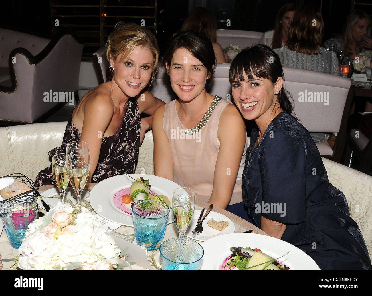 Julie Bowen, from left, Cobie Smulders, and Constance Zimmer are seen ...