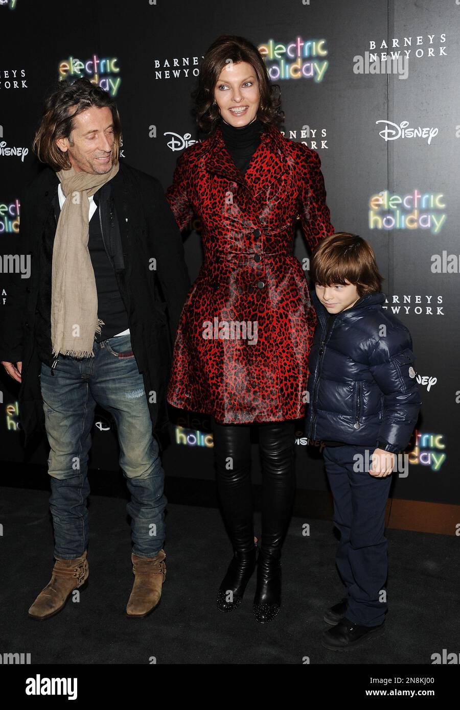 Model Linda Evangelista and son Augustin Evangelista attend the ...