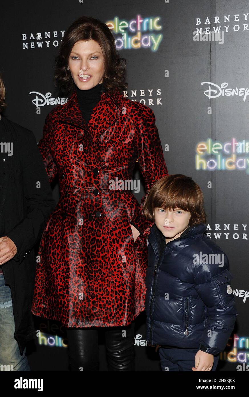 Model Linda Evangelista and son Augustin Evangelista attend the ...