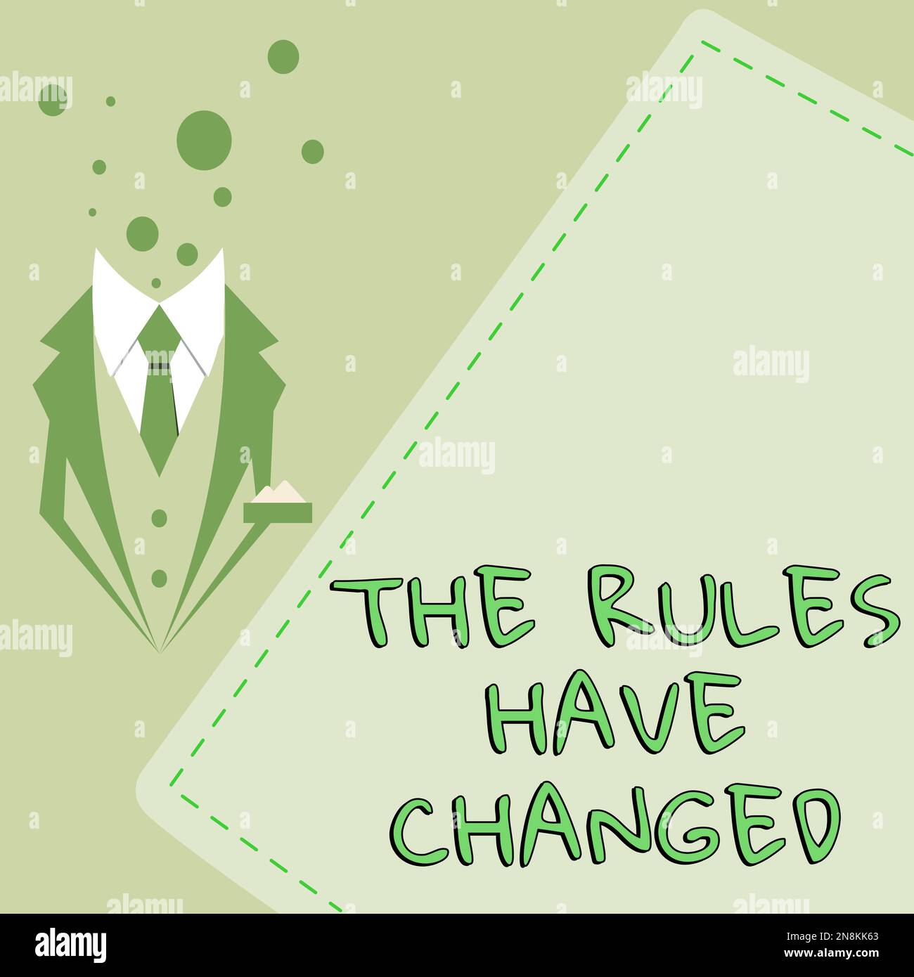 Text caption presenting The Rules Have Changed. Word Written on the ...