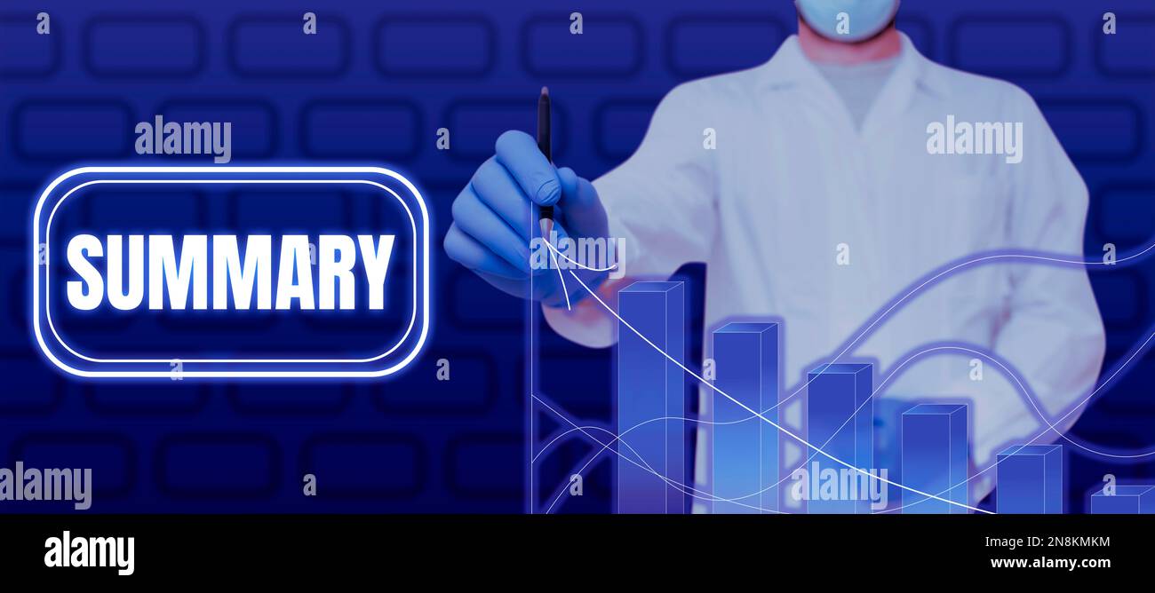 Inspiration showing sign Summary. Conceptual photo Brief Statement ...