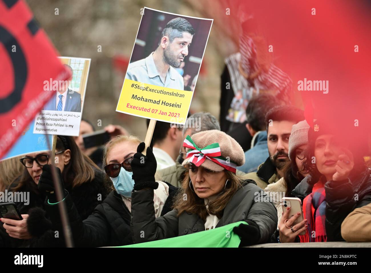Trafalgar Square, London, UK. 11th February 2023. Thousands of Iranian ...