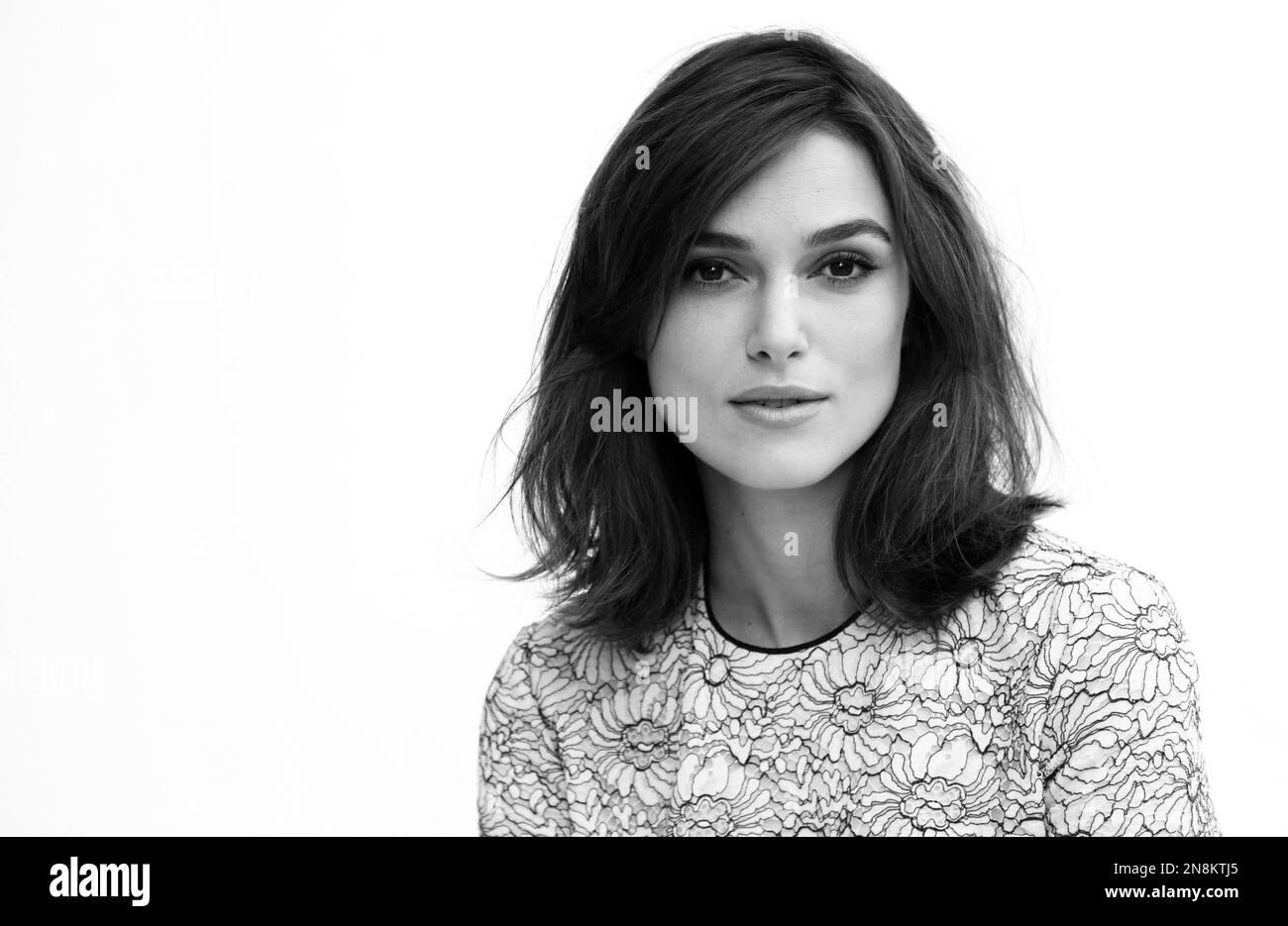 Actress Keira Knightley, from the film "Anna Karenina", poses for a ...