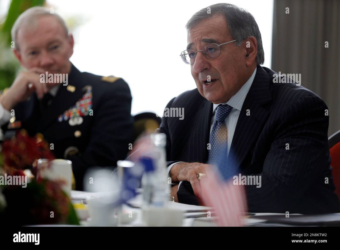 U.S. Defense Secretary Leon Panetta speaks during the annual Australia ...
