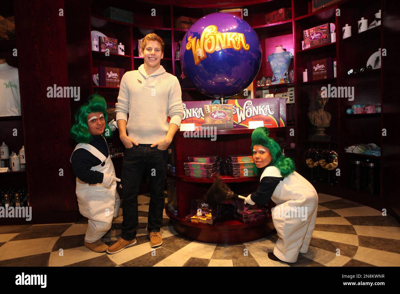 Thomas Kasp is seen at the new Wonka store at Sweet! Hollywood during ...