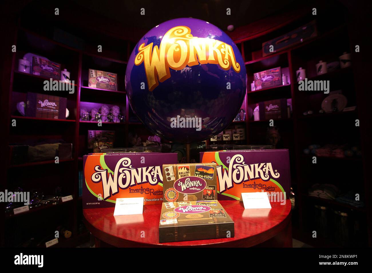 A general view of atmosphere at the new Wonka store at Sweet! Hollywood ...