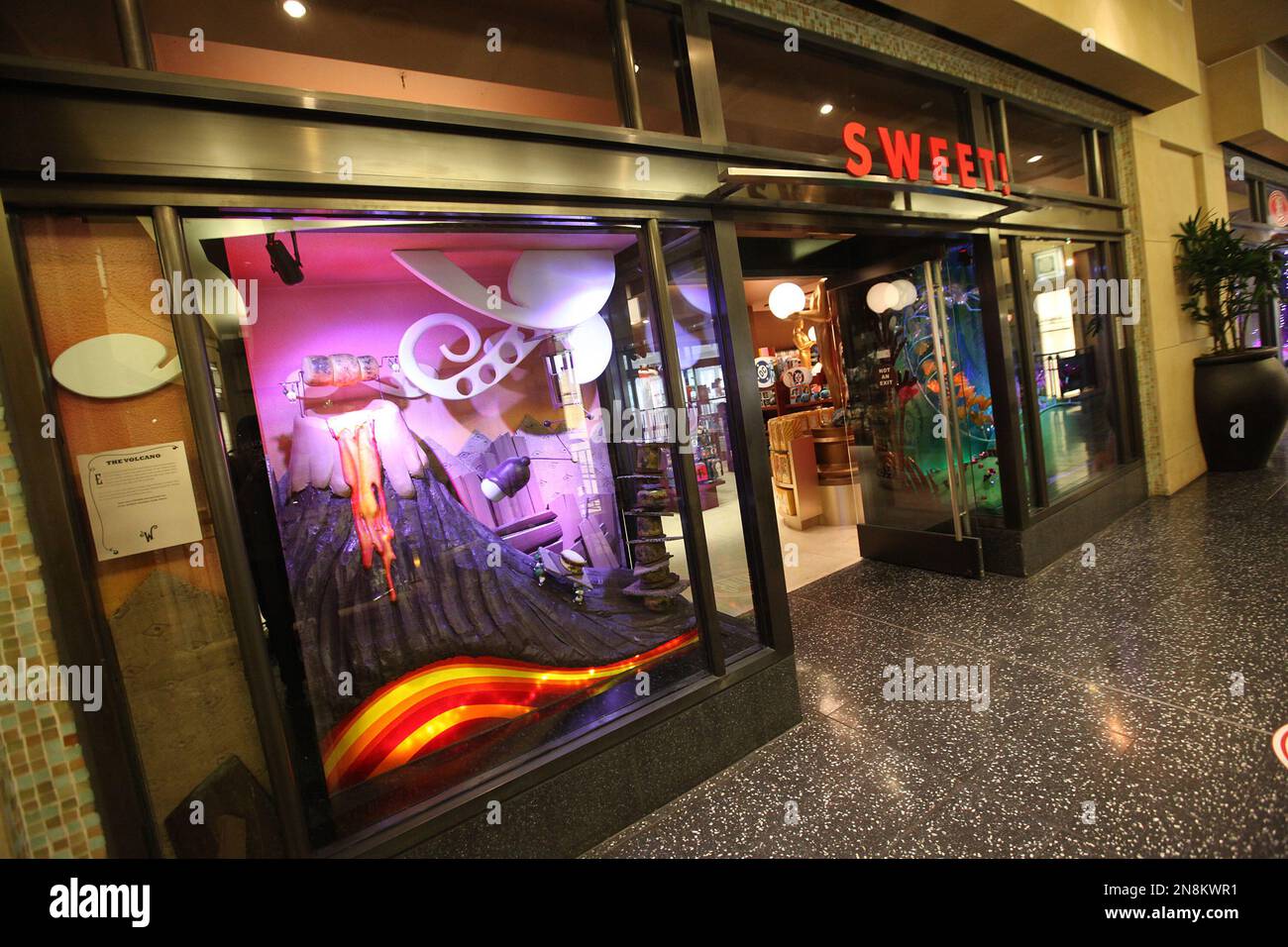A general view of atmosphere at the new Wonka store at Sweet! Hollywood ...